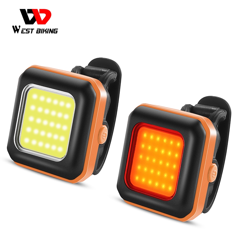 WEST BIKING Bike Mini Front/Rear Lights Rechargeable Led Lights High ...