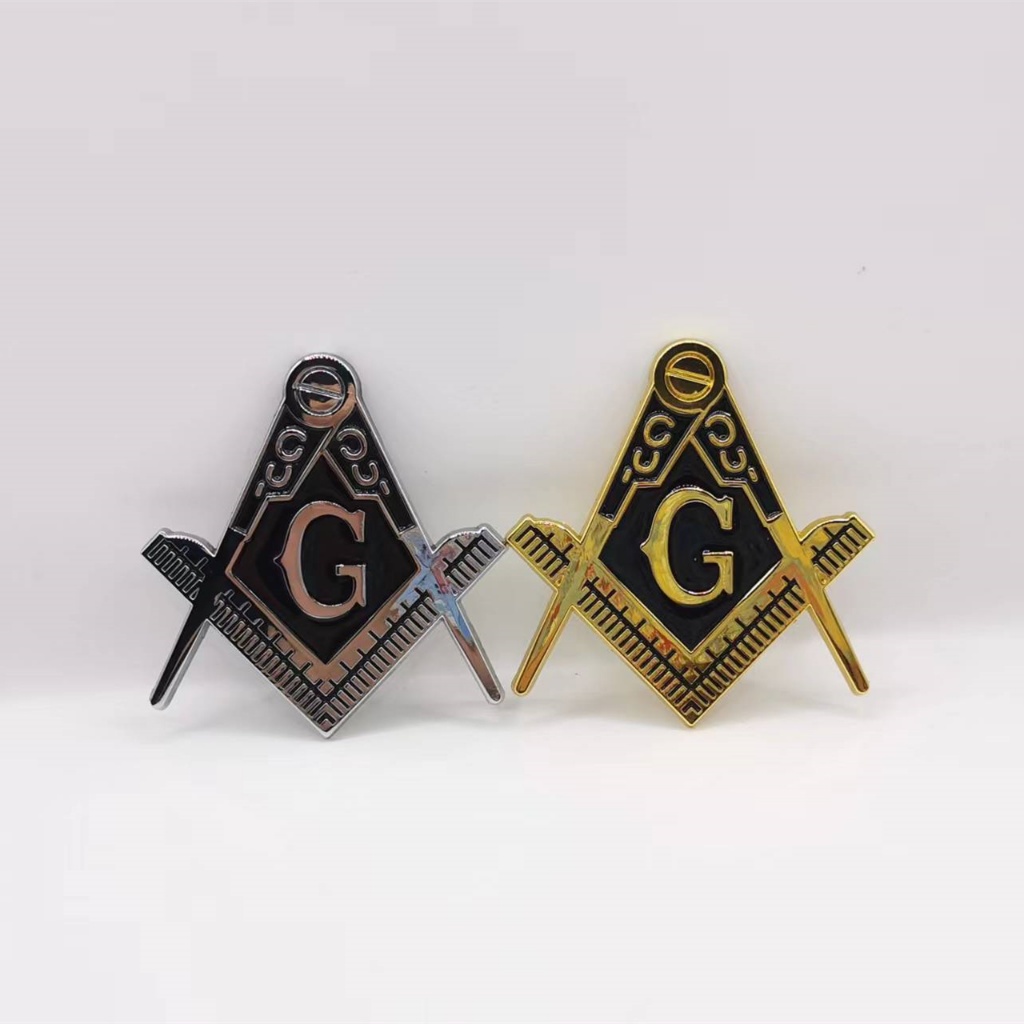 Stainless Steel Masonic Emblem Stickers for Motorcycle Waterproof ...