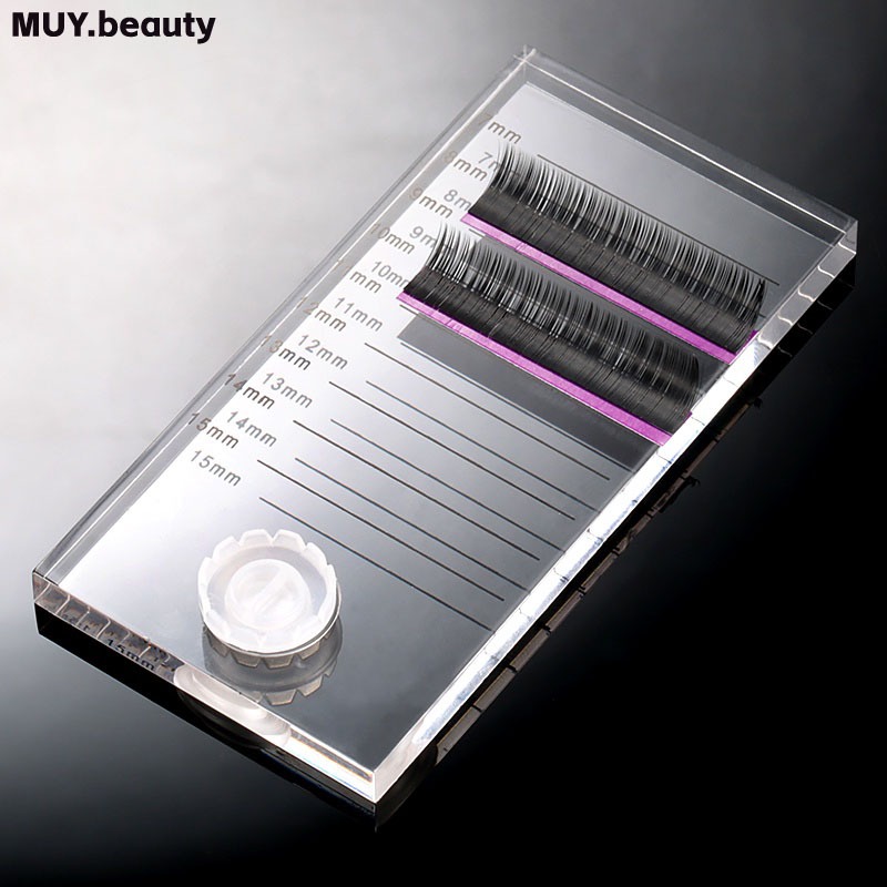 New 2 in 1 Acrylic False Eyelashes Stand Pad Pallet Lashes Holder with ...