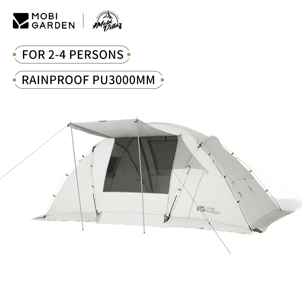 MOBI GARDEN Tent Camping Outdoor Equipment Portable Home Two Bedroom ...