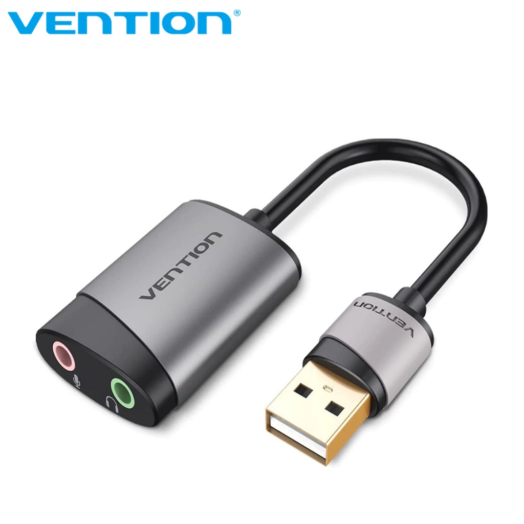 Vention USB Sound Card USB To 3.5mm Audio Adapter | Shopee Philippines