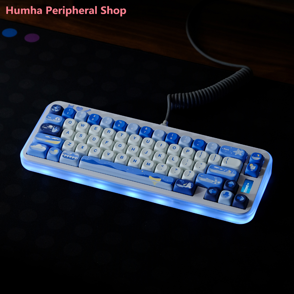 【Original】Humha Blue ocean keycap PBT material Dye-Sublimation MOA ...