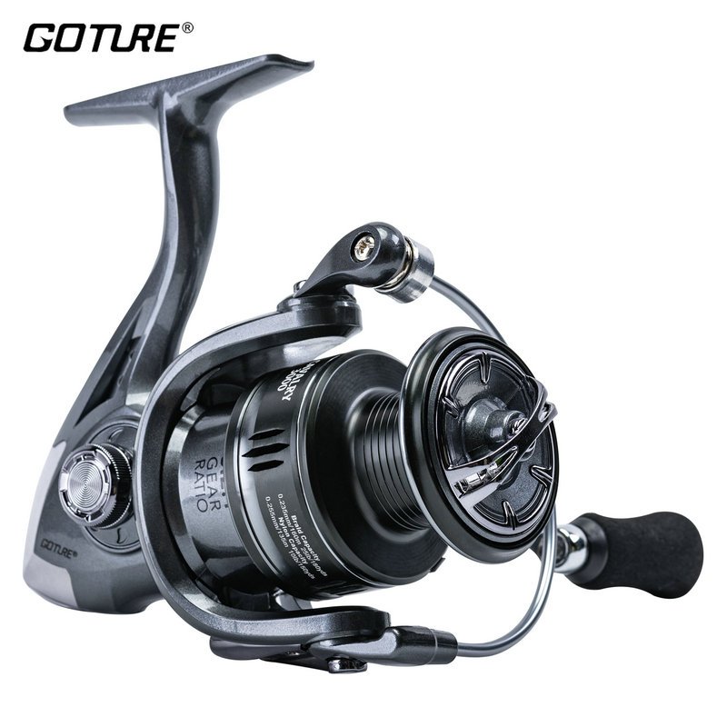 GOTURE 3000 Series Spinning Fishing Reel Lightweight 5.2:1 Gear Ratio ...