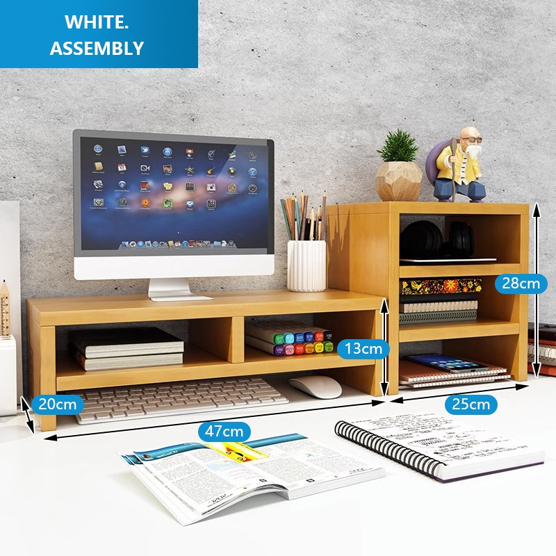 Monitor Rack Riser Monitor Stand Office Desk Storage Computer Monitor ...