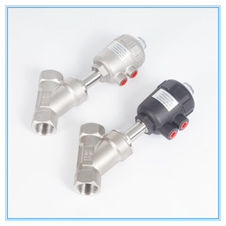 304 stainless steel Pneumatic Angle Seat Valve DN15 DN20 DN25 DN32 DN40 DN50 Steam high ...