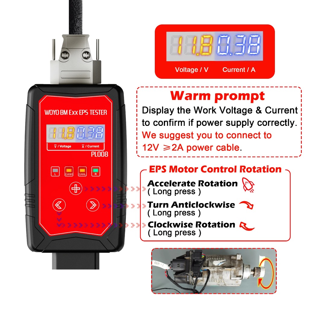 WOYO PL008 BMW E chassis steering wheel testing platform steering wheel ...