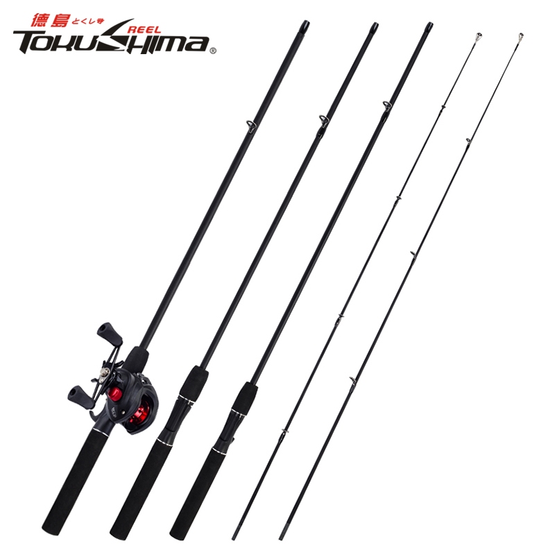 1.6m 1.8m 2.1m Fishing Rod Set Carbon Fiber Fishing Combo Ultra Light ...