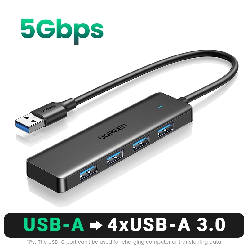 UGREEN USB 3.0 Hub 4 Ports USB A Splitter Ultra-Slim USB Expander for ...