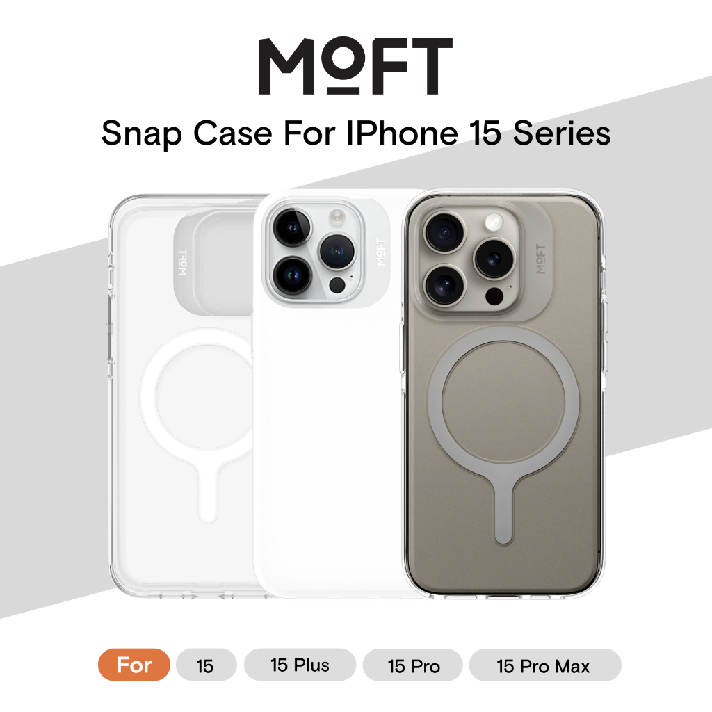 MOFT Snap Case for iPhone 15 Pro Plus Promax Compatible with Magnetically Enhanced | Shopee ...