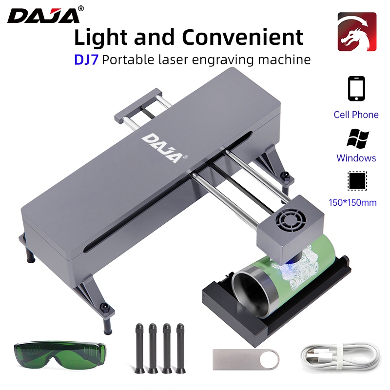 DAJA DJ7 5W Laser Engraving Machine Mobile Phone Computer Portable DIY ...