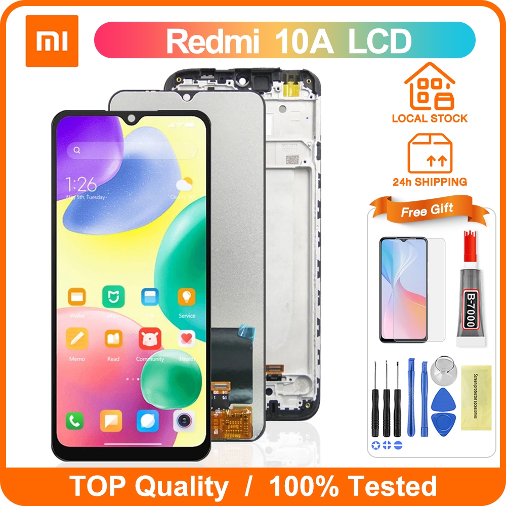 Original LCD With Frame For XIAOMI Redmi 10A LCD Display Touch Screen ...