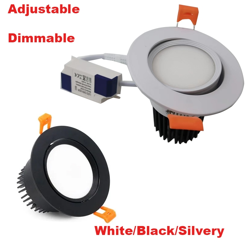 Pin Light Angle Adjustable Spotlight Dimmable Led Downlight 18W/7W/12w ...