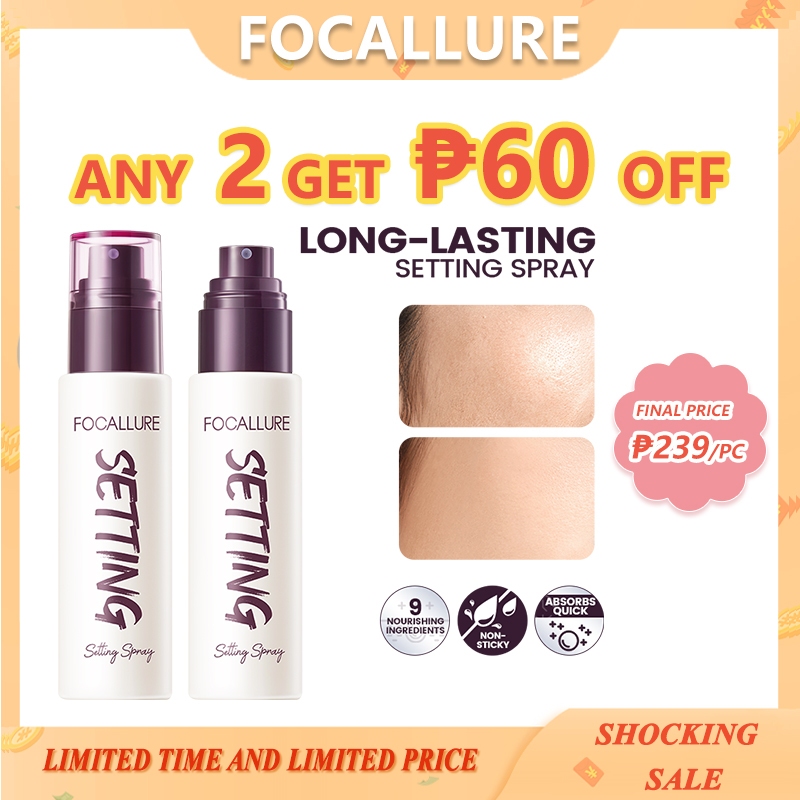Focallure Oil Control Makeup Setting Spray Lock All Day Lightweight ...