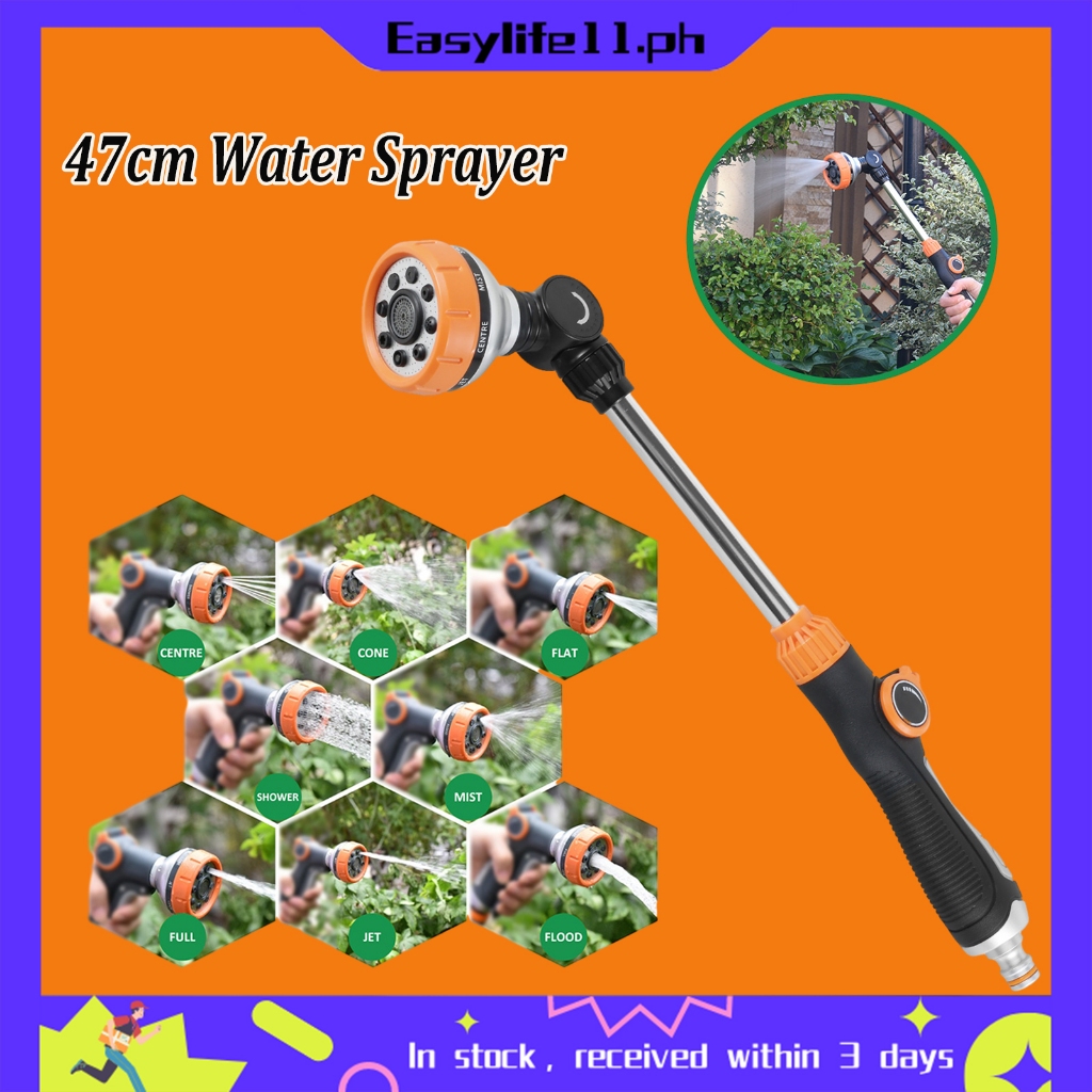 47cm Water Sprayer Nozzle Long Rod Garden Sprinkler with Adjustable ...