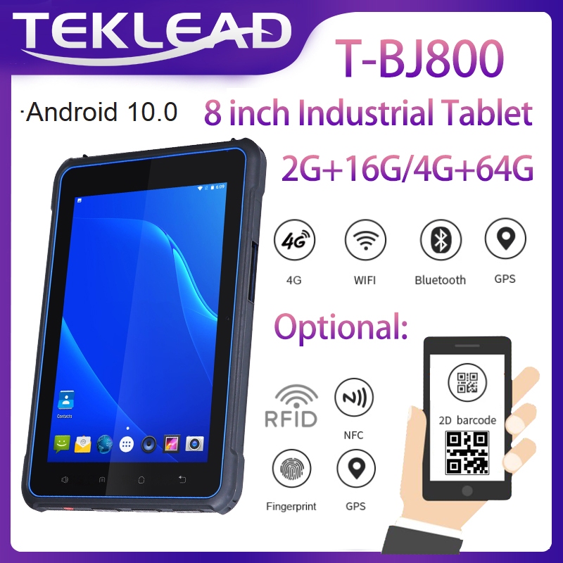 8 inch Industrial Tablet with Android 10 2+16G 8000mAh PDA keypad ...