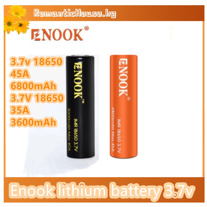 1pcs Authentic Enook lithium battery 3.7v 45A 18650 6800mAh 3.7V 35A ...