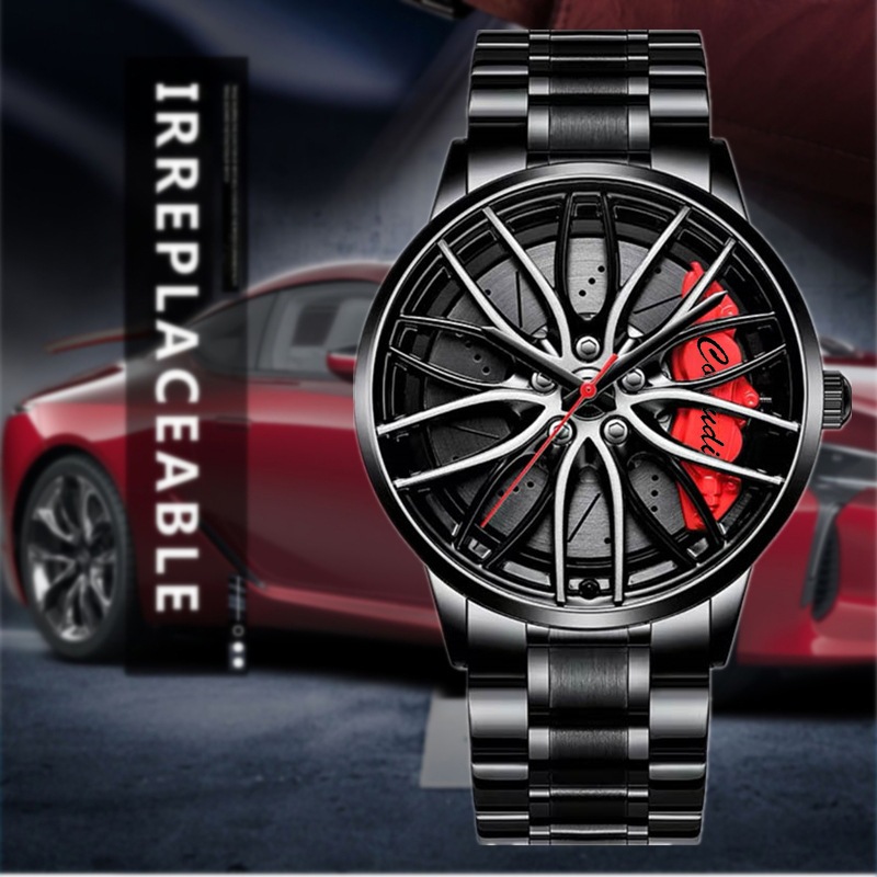 Men's Watches Waterproof Wheel Watch Car Rim Watch Quartz Men's Sports ...