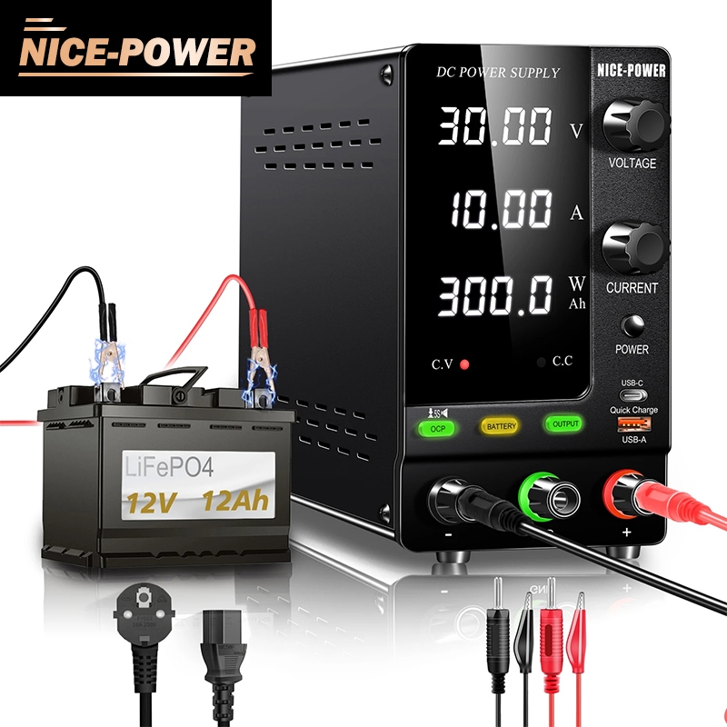 NICE-POWER Fast Charging Adjustable DC Power Supply With USB Type-C ...