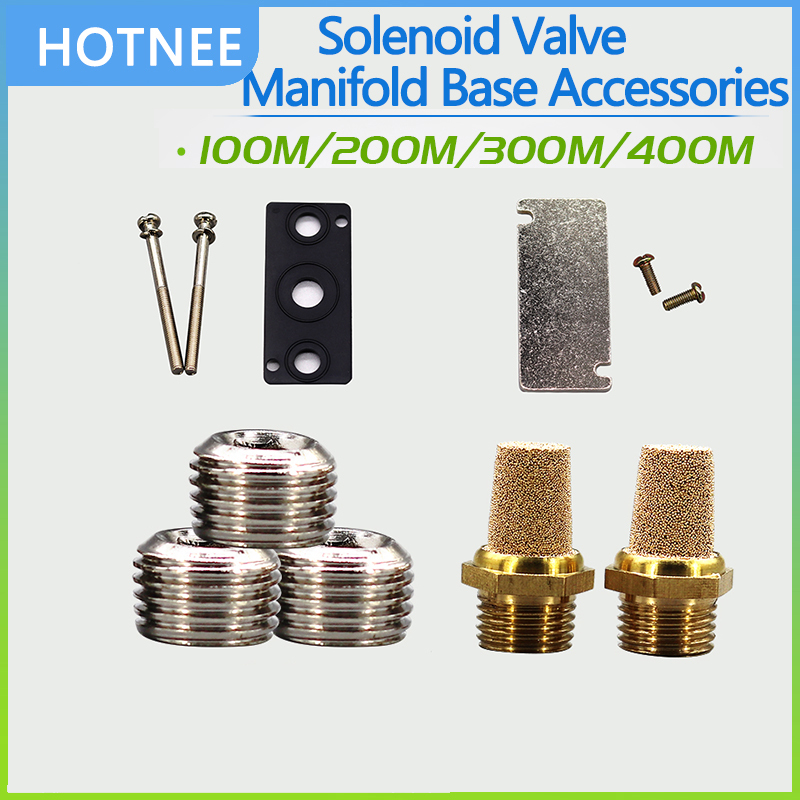 Pneumatic Solenoid Valve Manifold Base Accessories 100M/200M/300M/400M ...
