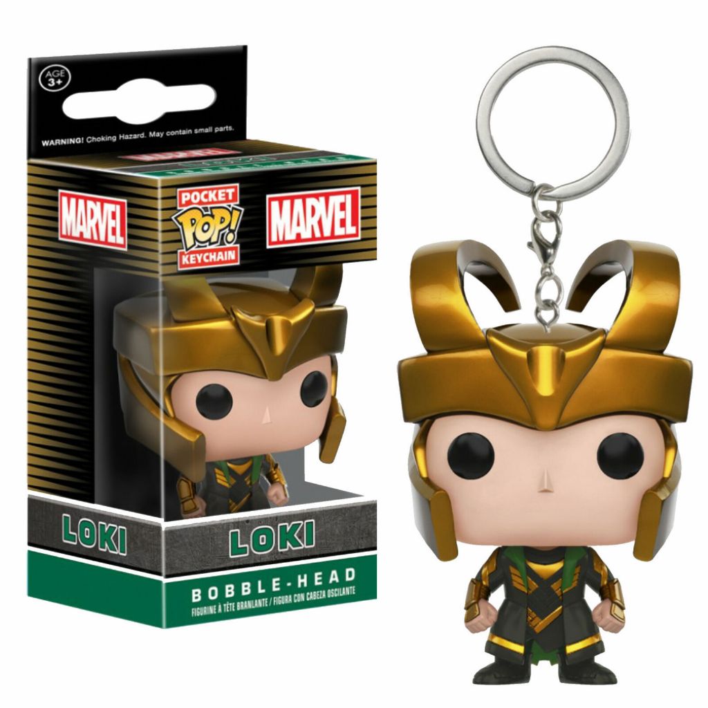 Funko Pop! 2" Marvel Avengers Keychain LOKI Allgator Loki Action Figure ...