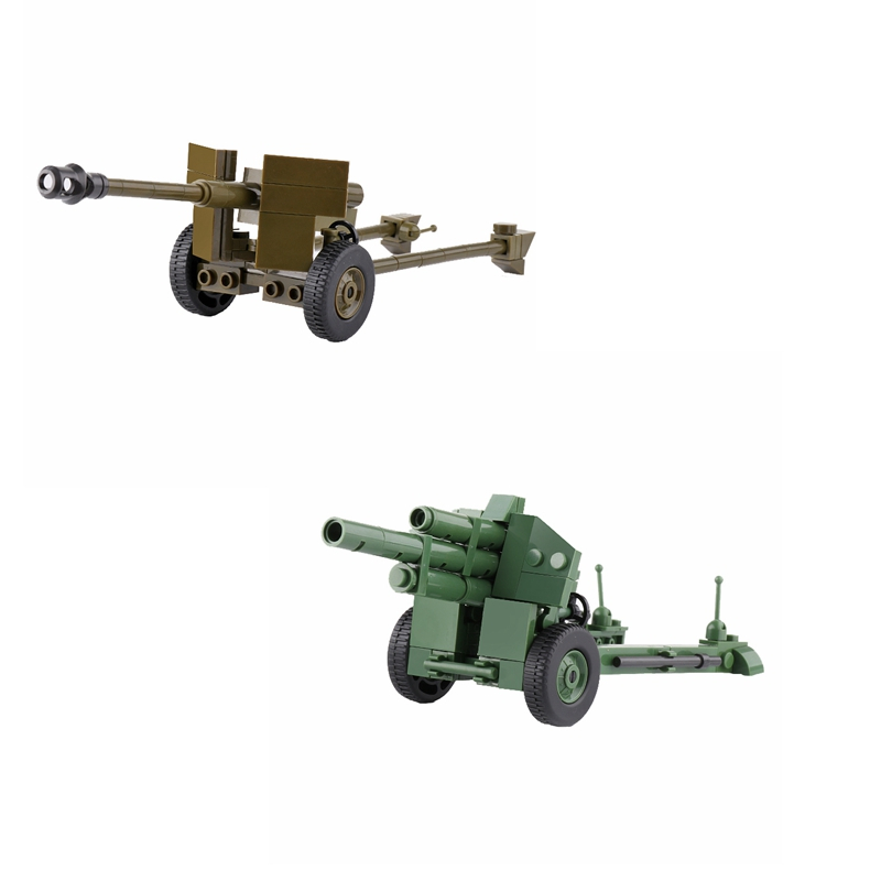 Military series Anti tank artillery howitzer Building Block Compatible ...
