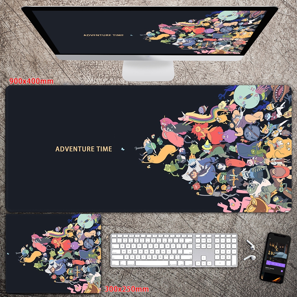 Cute cartoon Adventure Time Mouse pad Extended Waterproof Non-Slip ...