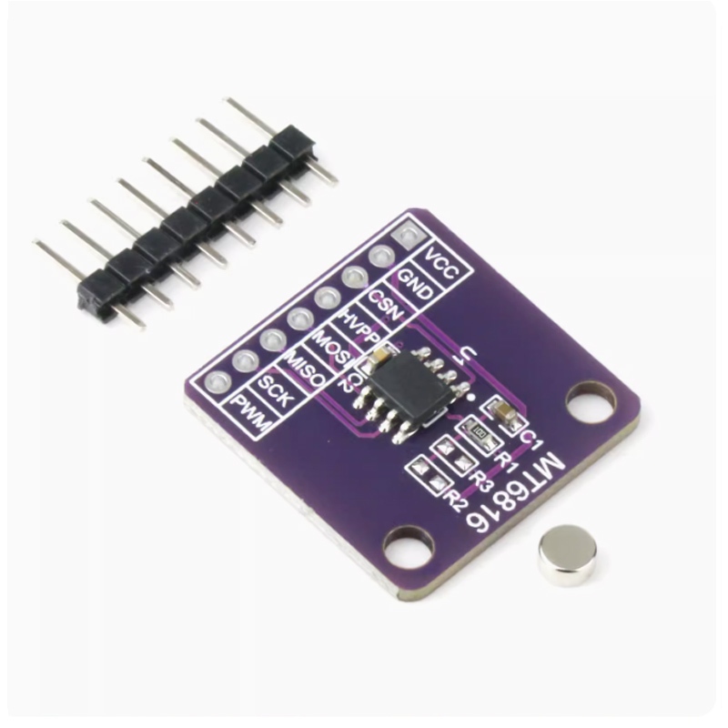 1 PC MT6816 High Speed High Precision Magnetic Encoder Magnetic Induction Angle Measurement ...