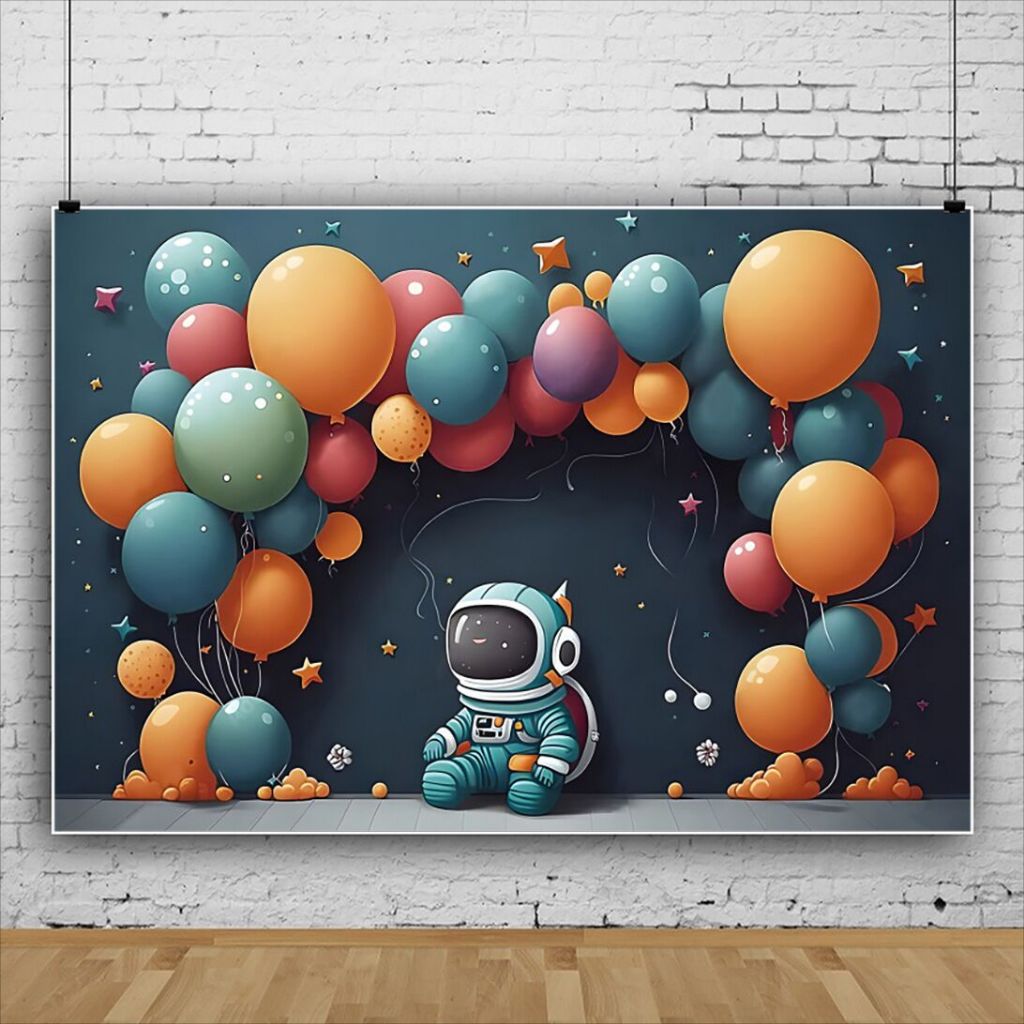 210x150cm Astronaut Photography Backdrop for Space Planet Starry Sky ...