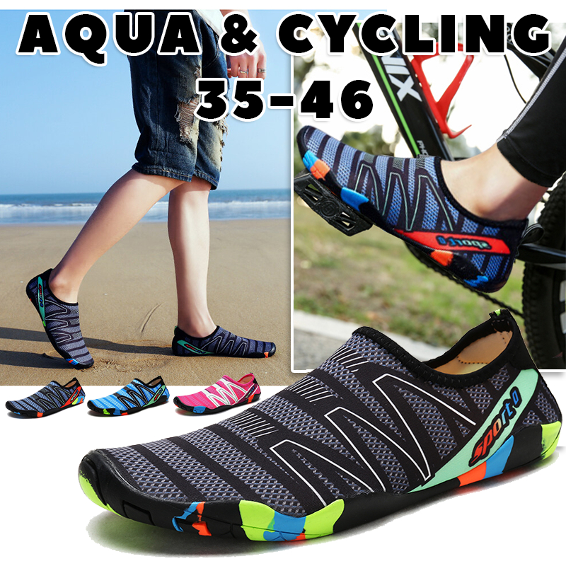 Aqua shoes Summer Unisex No-Slip Sand Prevention Rubber Beach Shoes Men ...