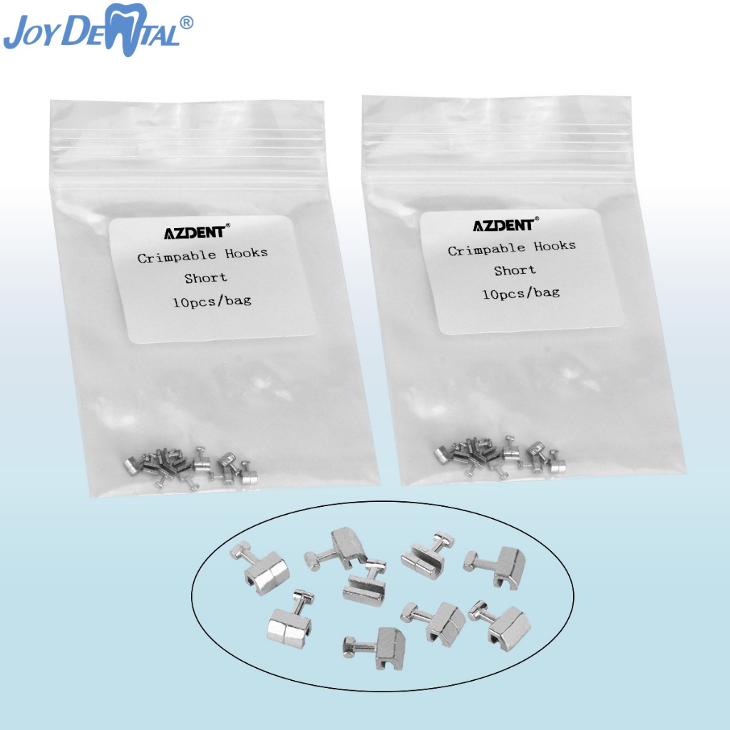 Hot Deal 10pcs Azdent Crimpable Hooks Split Stops Cross Tube Dental ...