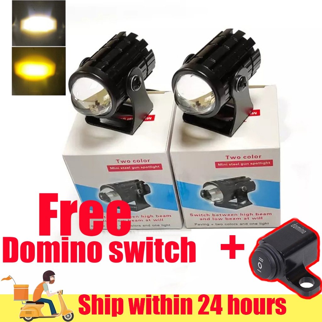 Super Bright Mini Driving Light Set Led Lights Motorcycle Headlight 2 ...