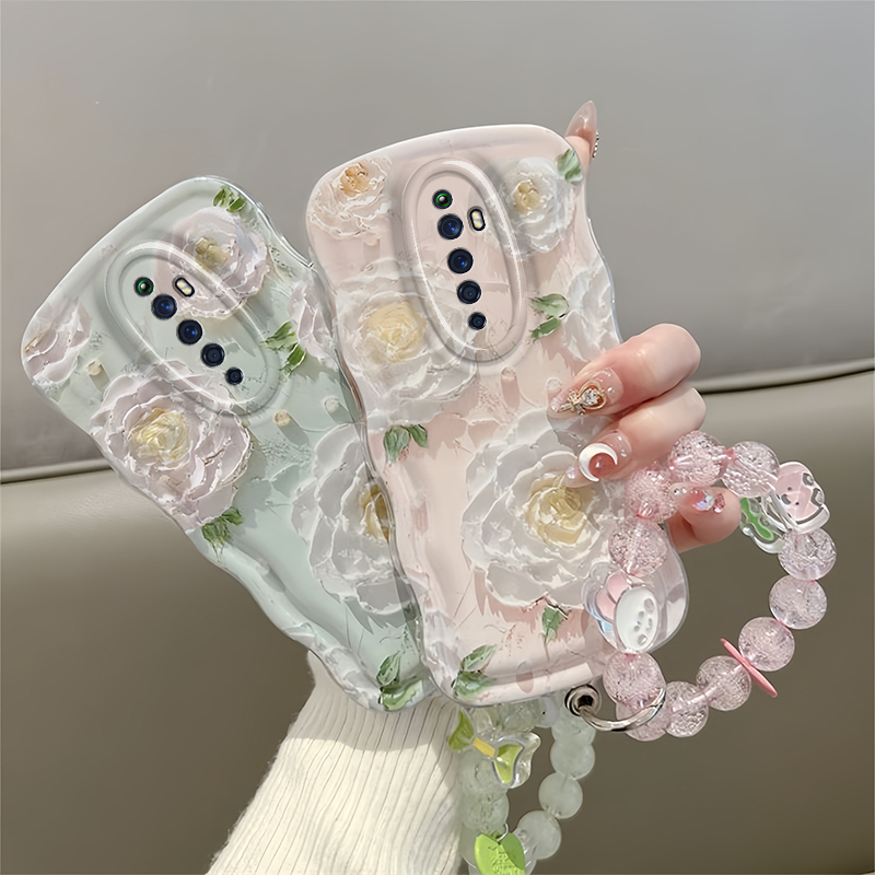 Girl OPPO Reno2F Phone Case Flower Korean Style OPPO Reno2 Reno3 ...