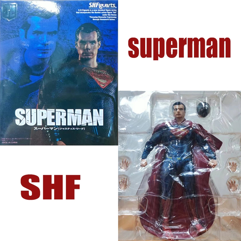 SHF DC Justice League Superman Sh Figuarts Articulado Action Figure ...