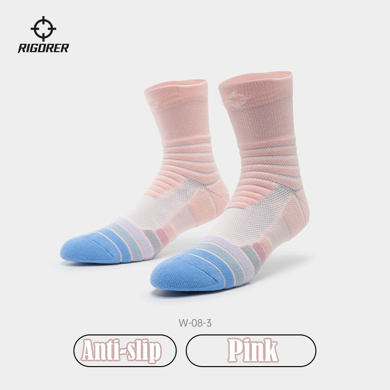 RIGORER Basketball Socks Non-slip High Cut Breathable Men's Sports ...