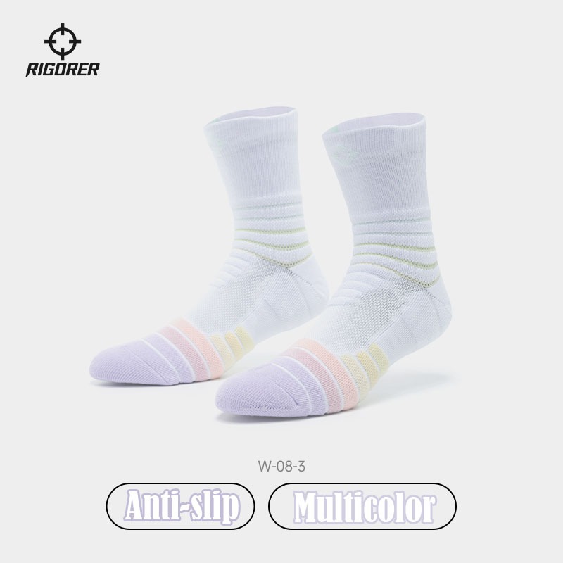RIGORER Basketball Socks Non-slip High Cut Breathable Men's Sports ...