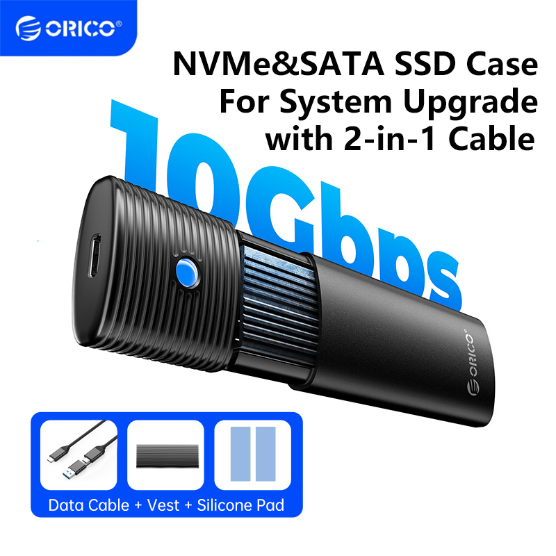 ORICO M.2 NVMe SATA SSD Enclosure Adapter Tool-Free USB C 3.2 Gen 2 ...