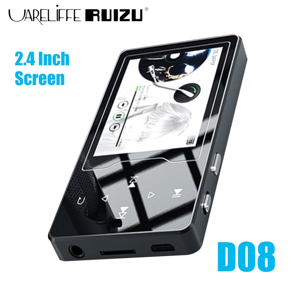 Uareliffe RUIZU D08 Metal MP3 Player 2.4 Inch Screen HIFI Music Player ...