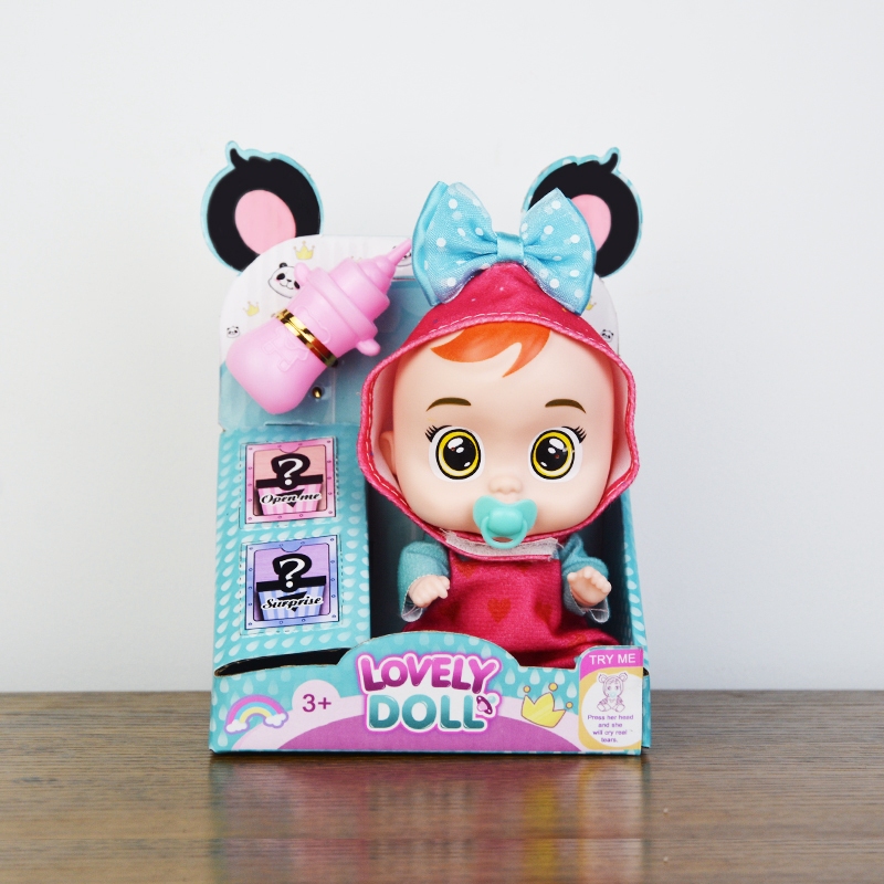 2024 Barbie doll toy, 6-inch mini doll baby with hat, bottle, and ...