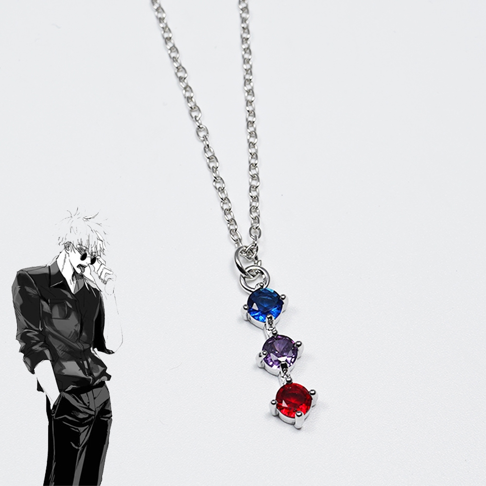 Anime Jujutsu Kaisen Necklace Gojo Satoru Eye Ryomen Sukuna Pendant ...