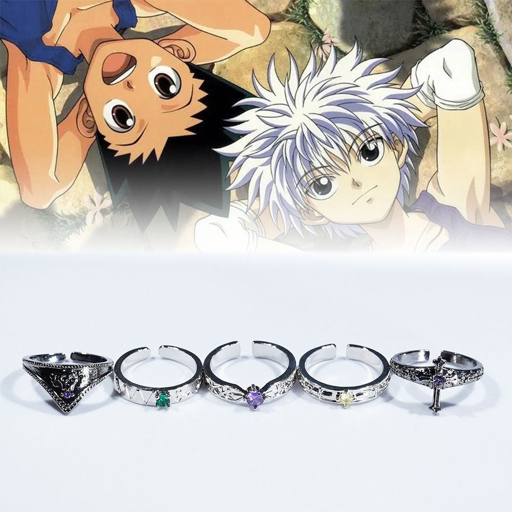 Anime Hunter X Hunter Ring Phantom Troupe GON Killua Kurapika Chrollo ...