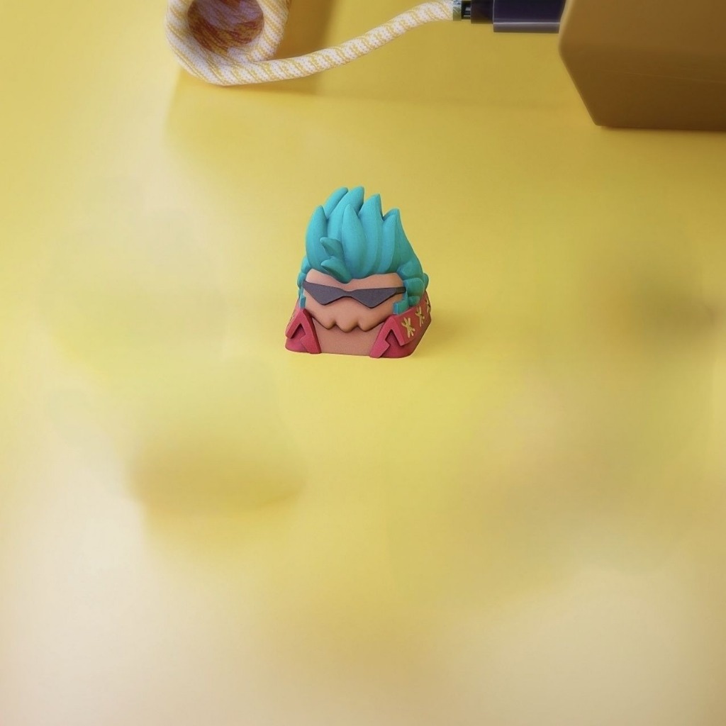 One Piece Keycap Creative 3d Keycap Luffy Zoro Nami Chopper Jinbei ...