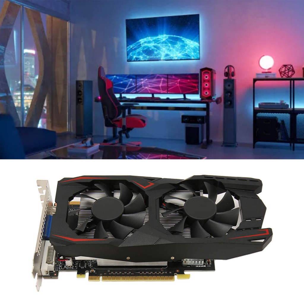 Shopp Dual Fan Graphics Card 4GB DDR5 128bit Rapid Cooling Low Noise ...