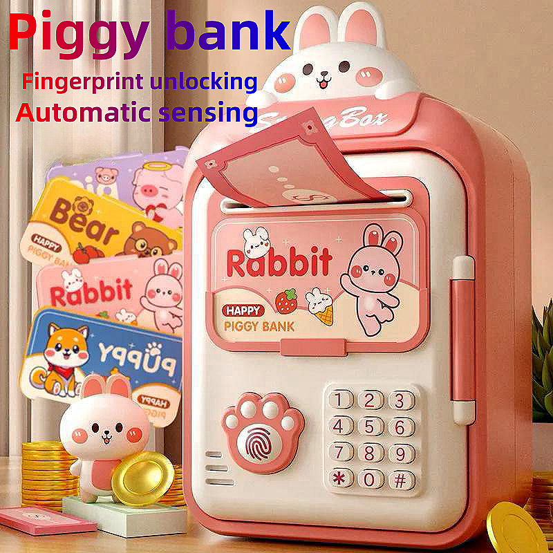 Coin bank Savings Machine Bank Cartoon Character Money ATM Children ...