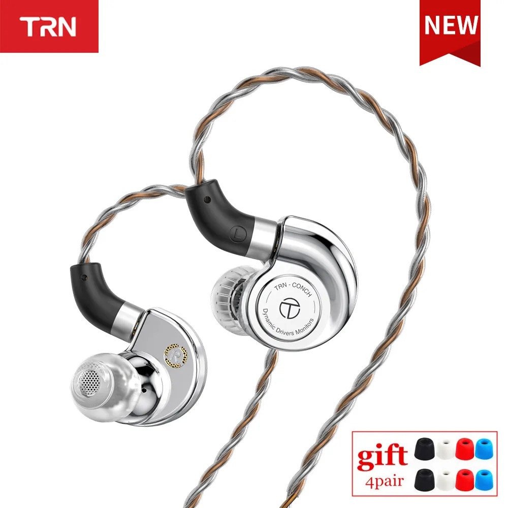 TRN Conch Earphone High-Performance DLC Diamond Diaphragm Dynamic in ...