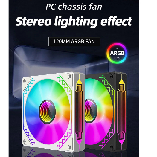 PC Case Fan 120mm 5V 3Pin ARGB Cyclic Mirror Light Effect PWM 800 to ...
