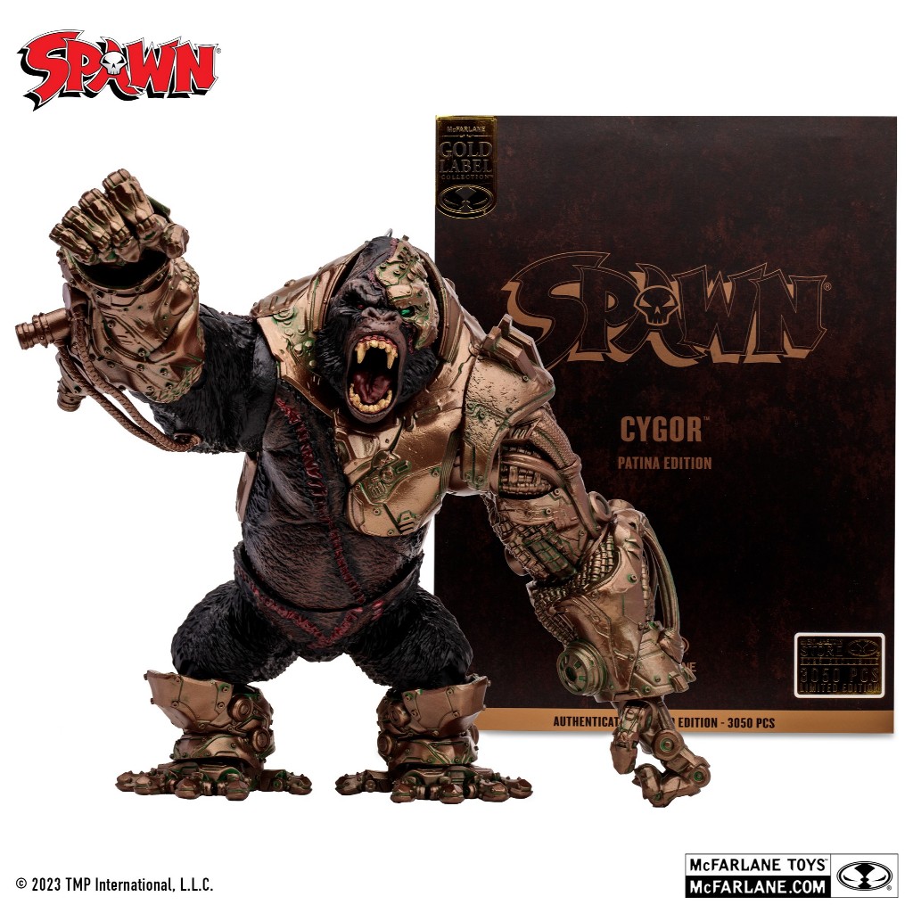 McFarlane Spawn Series Metallic Mechanical Gorilla Gold Label Limited ...