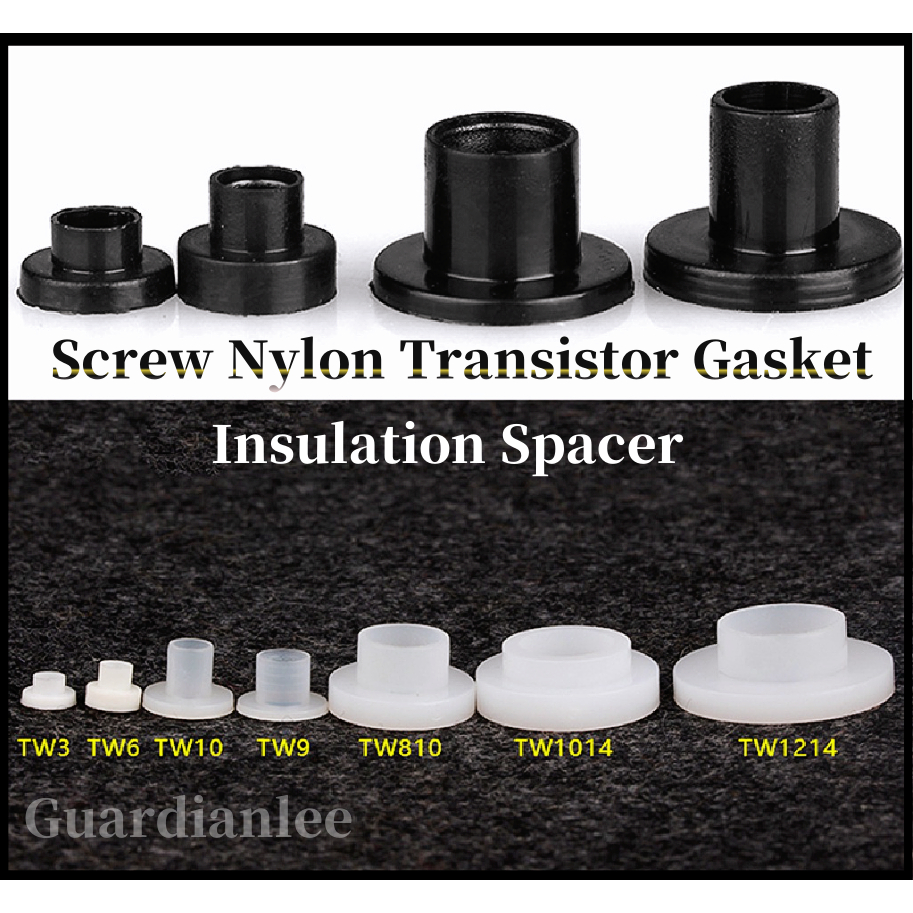 5/10/20/50/100Pcs Screw Nylon Transistor Gasket The T-Type Plastic ...