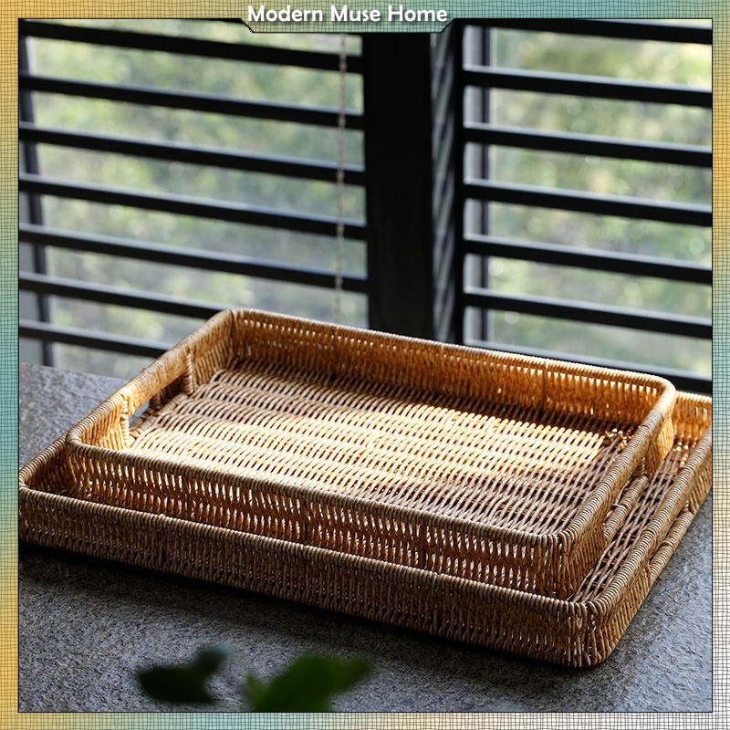 Free Shipping【Modern Muse Home】Raya Decoration Ramadan Rattan Tray ...