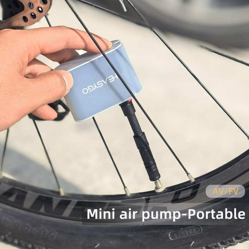 Bike Pump Portable Mini Electric Air Pump Handheld 90PSI Rechargeable ...