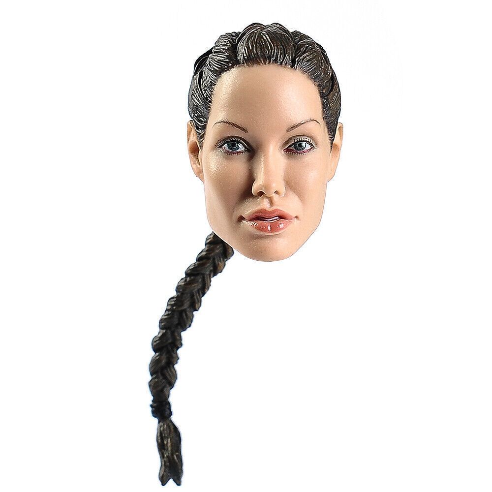 1/6 Tomb Raider Lara Croft Head Sculpt Angelina Jolie Head Carving ...